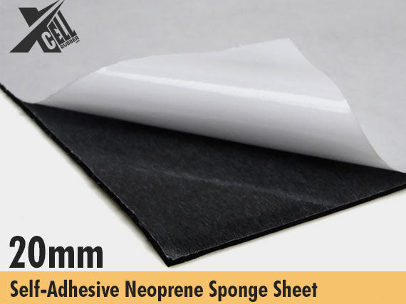 20mm Thick Self-Adhesive Neoprene Sponge Sheet - 1 Metre x 1 Metre ...